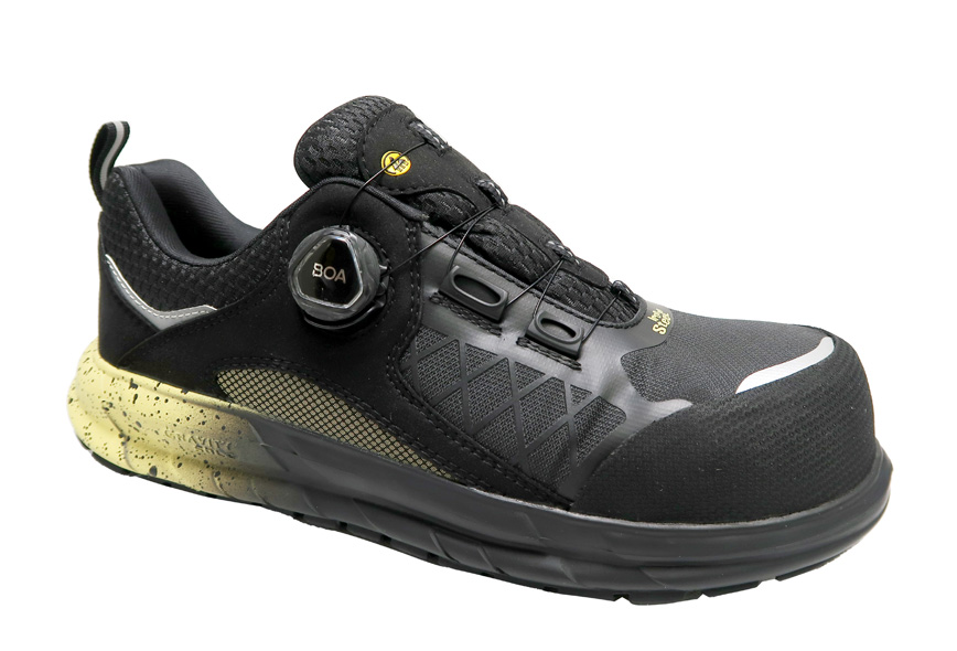 Ironsteel Chicago Safety Shoe Black/Yellow S1P - Ironsteel Scandinavia AS